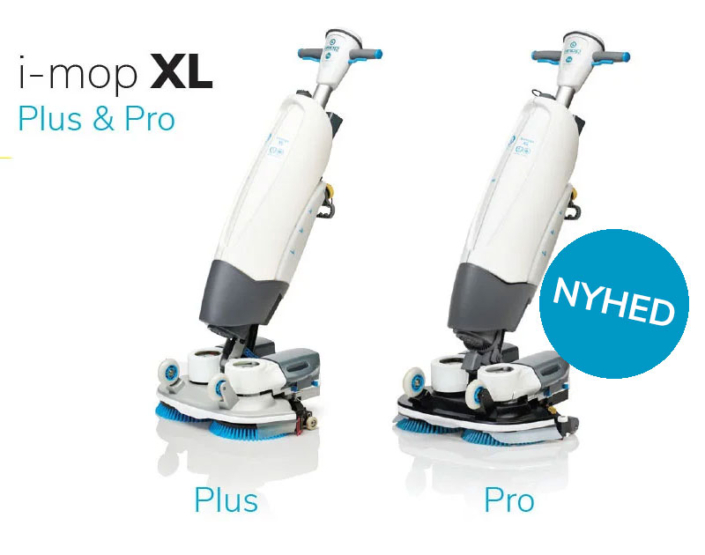 i-mop XL fjerner 97% af skidtet, kontra normal moppe.